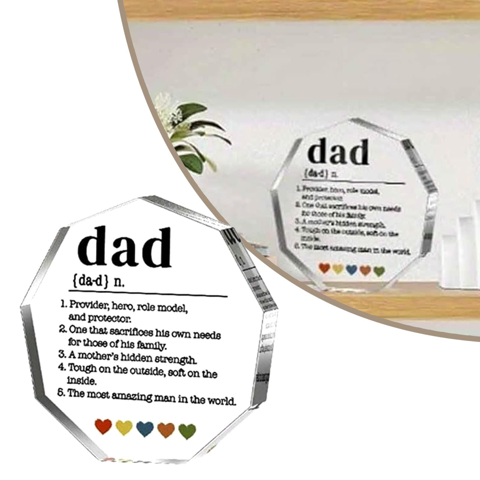 Clearance Desktop Ornament under $5,Room Decor Acrylic Dad Award ...