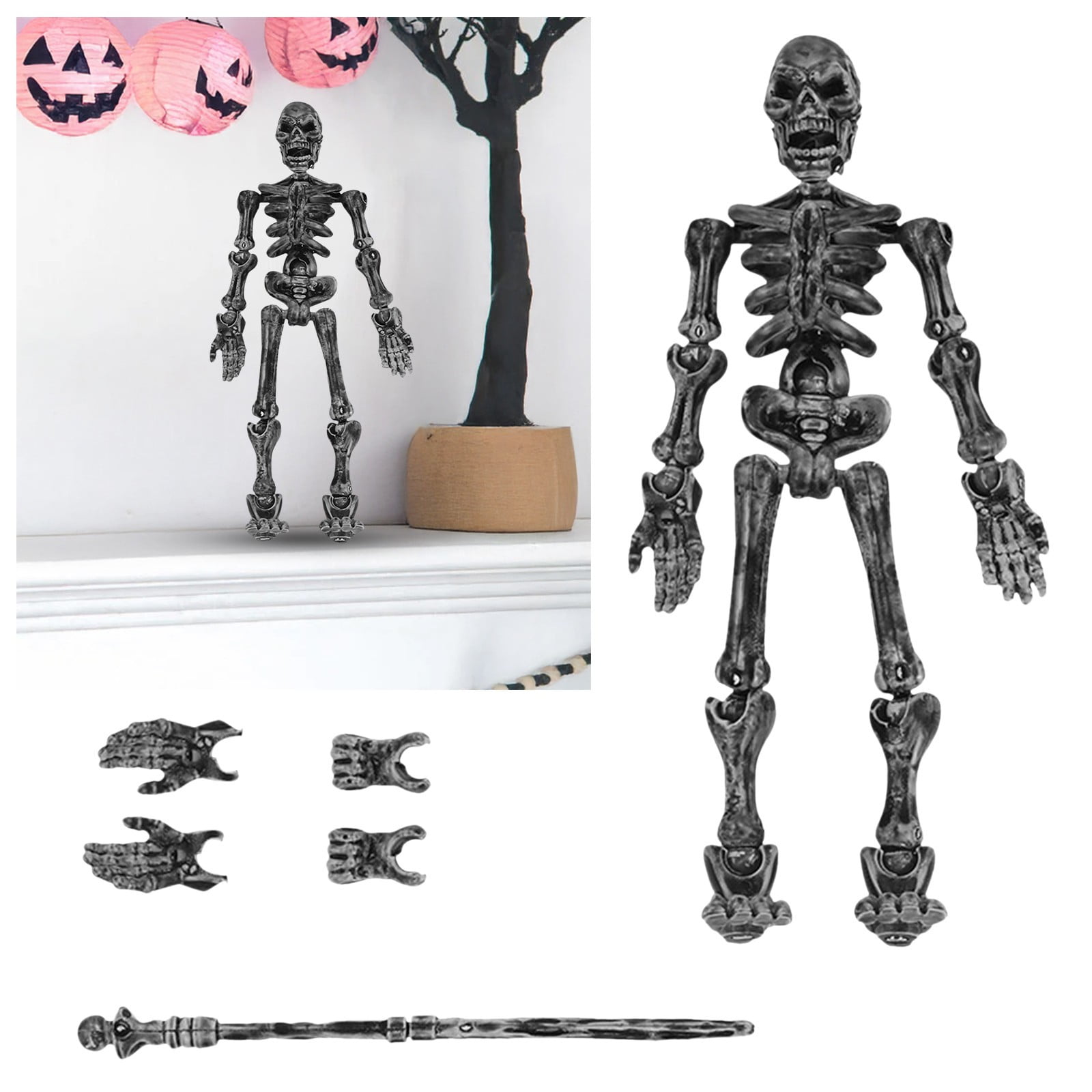 Clearance Desktop Ornament under $1,Skeleton Action Figure Posable ...