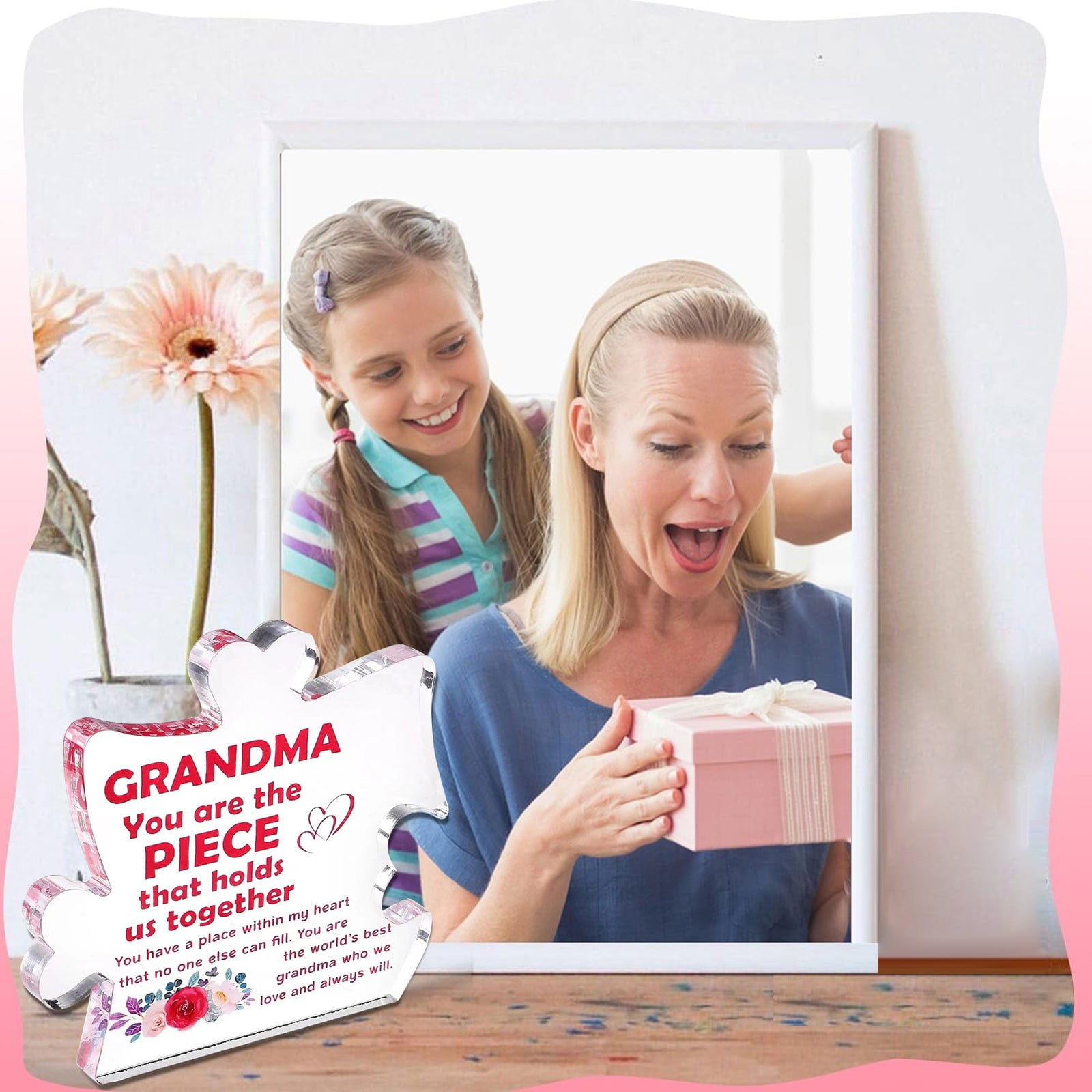 Clearance Desktop Ornament under $5,Acrylic To Send Parents Relatives ...