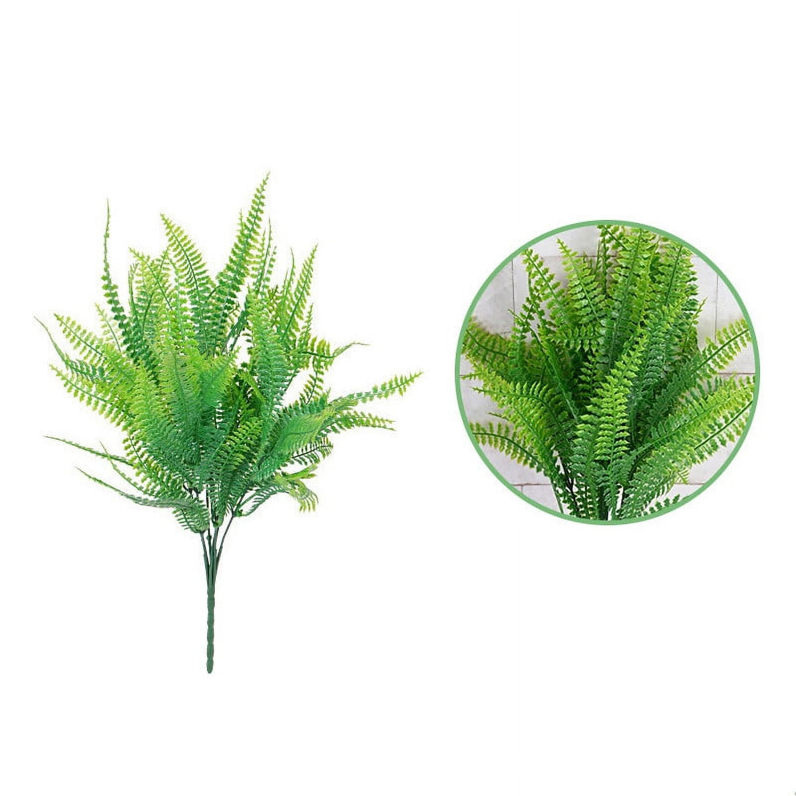Djunllk Outdoor Faux Plants - Lifelike Persian Grass Plastic Fern ...