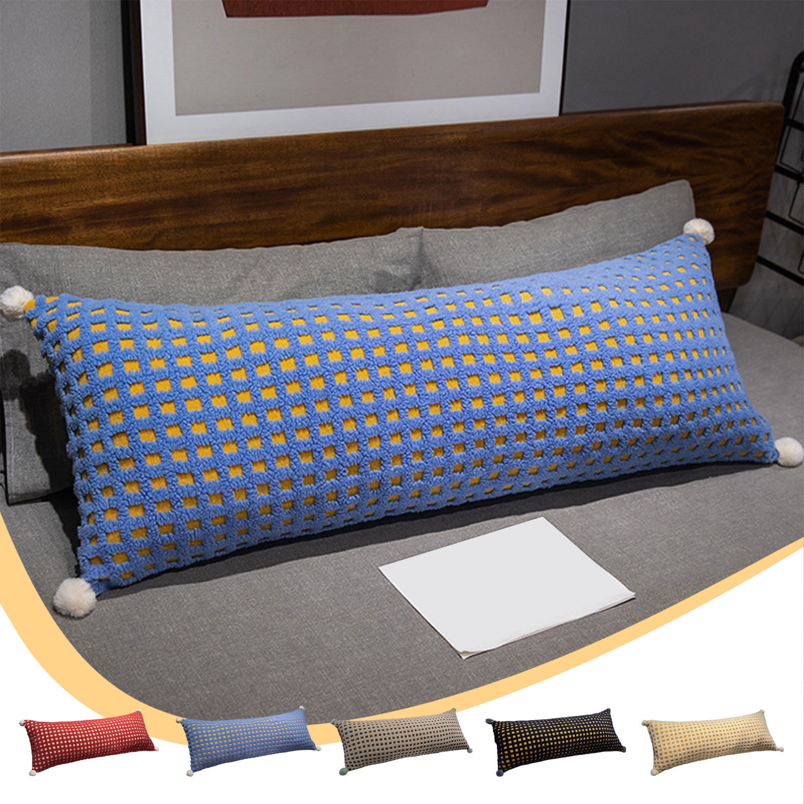 Djunllk Body Pillows 23.6" - Large Microfiber Long Pillow Back Side ...