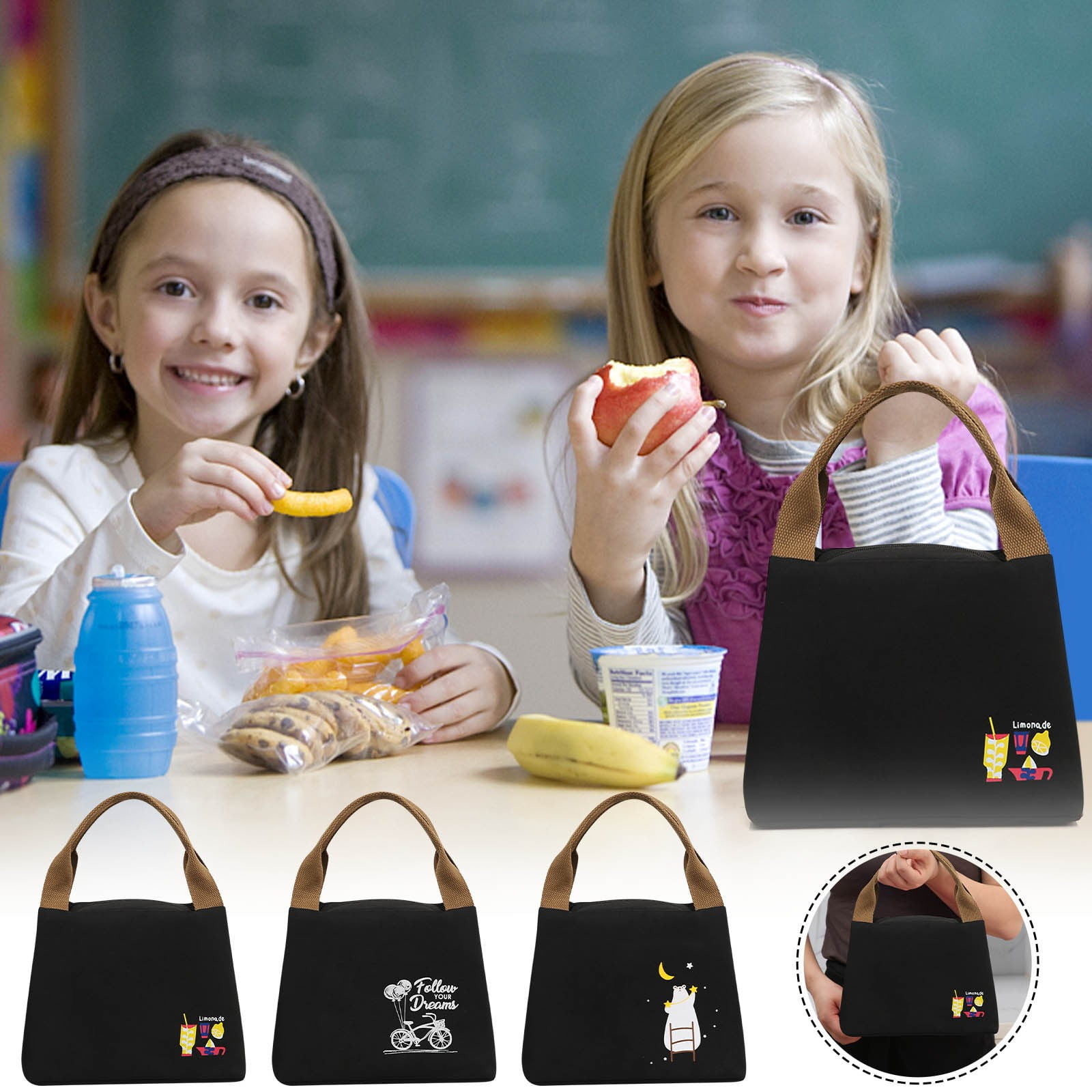 Dmlowu Lunch Bag Wear Proof Lunch Box for Women Insulated Cooler Lunch ...