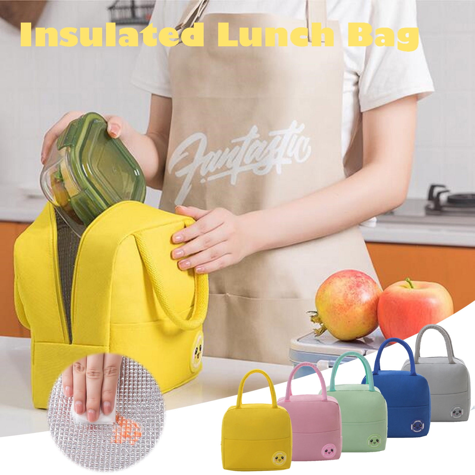 Dmlowu Lunch Box for Women Leak Proof Lunch Bag Thickened Lunch Box ...