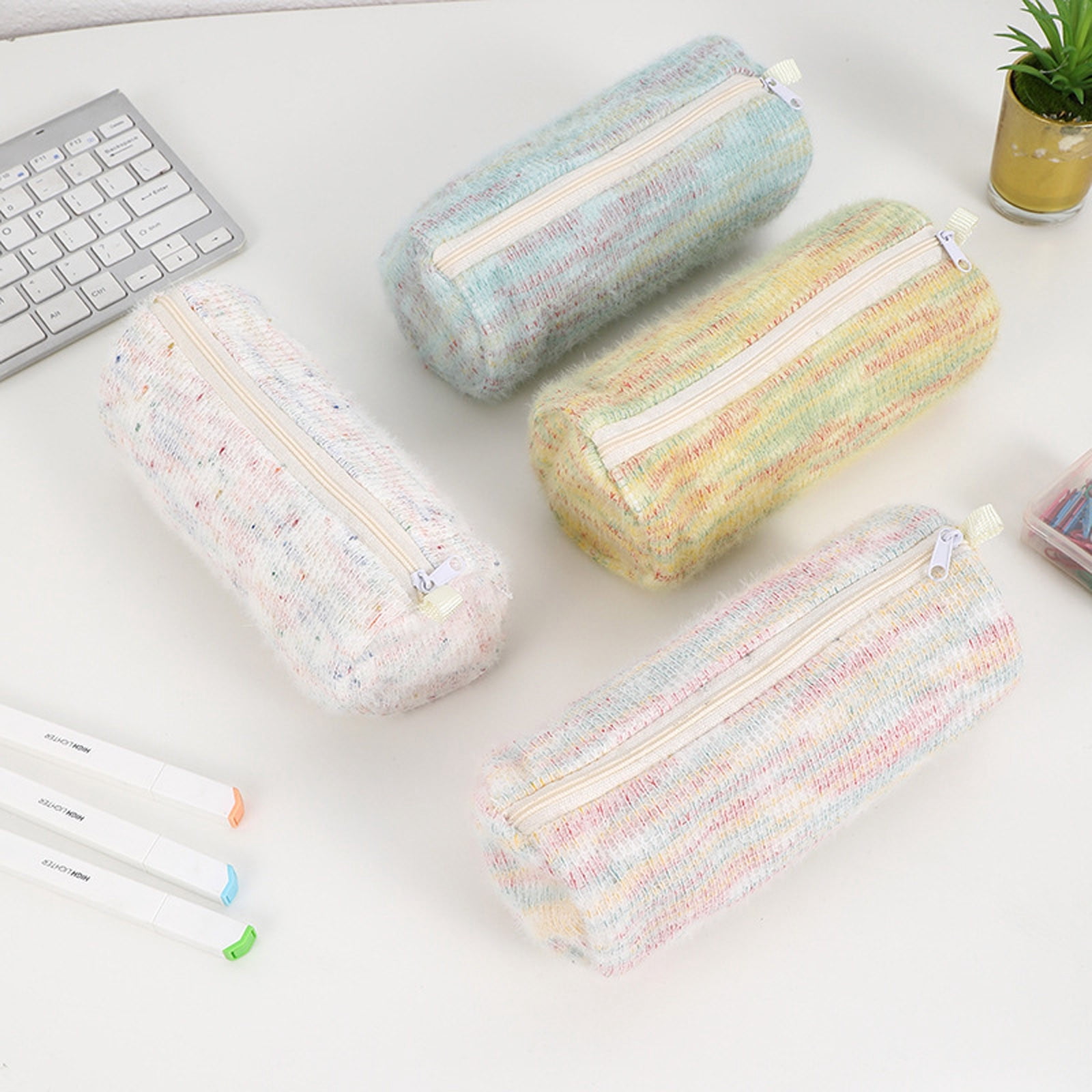 Dmlowu Pencil Case Sturdy Pencil Pouch Large Capacity Multifunctional ...
