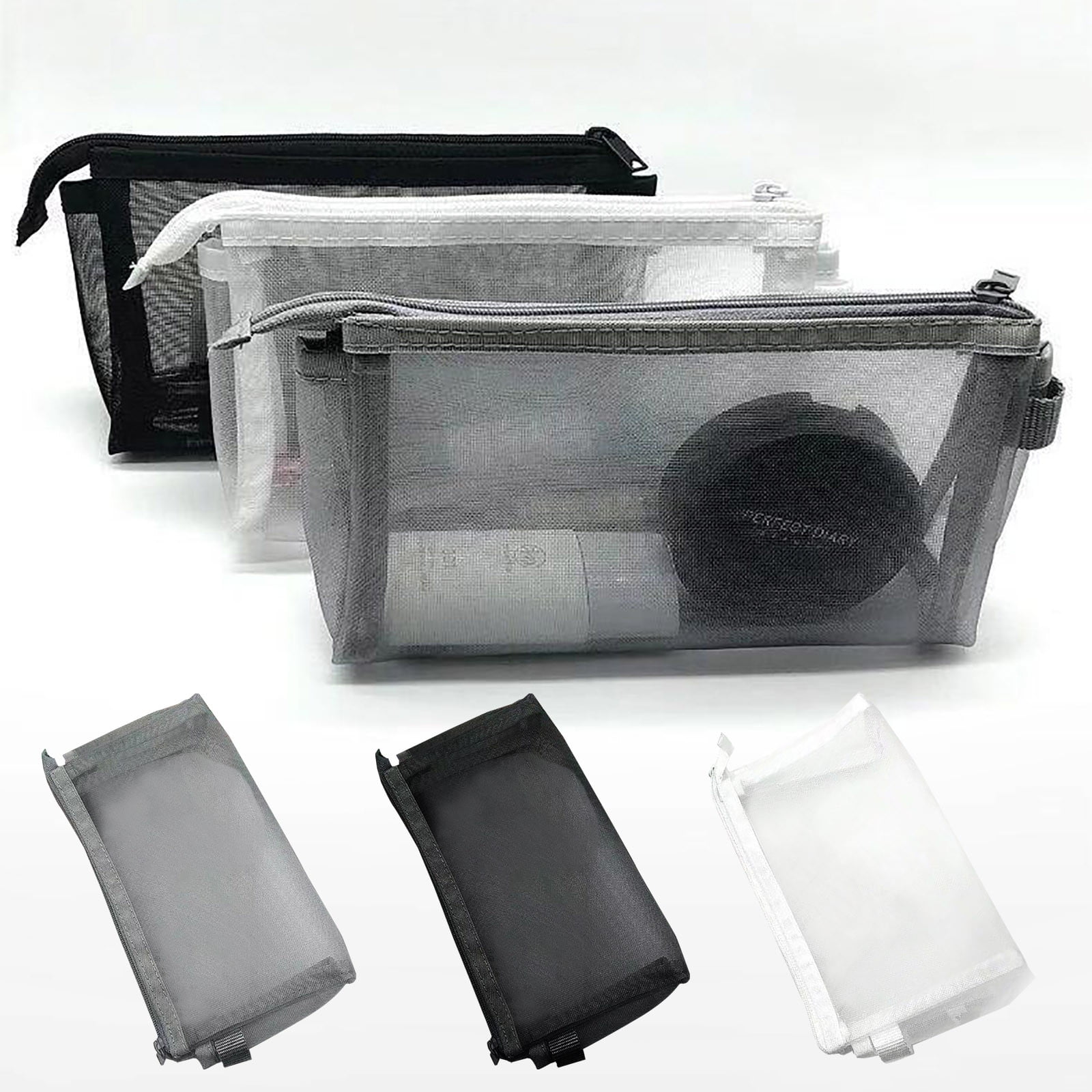 Clearance! Dmlowu Pencil Pouch 4x8" Aesthetics Pencil Case Transparent ...