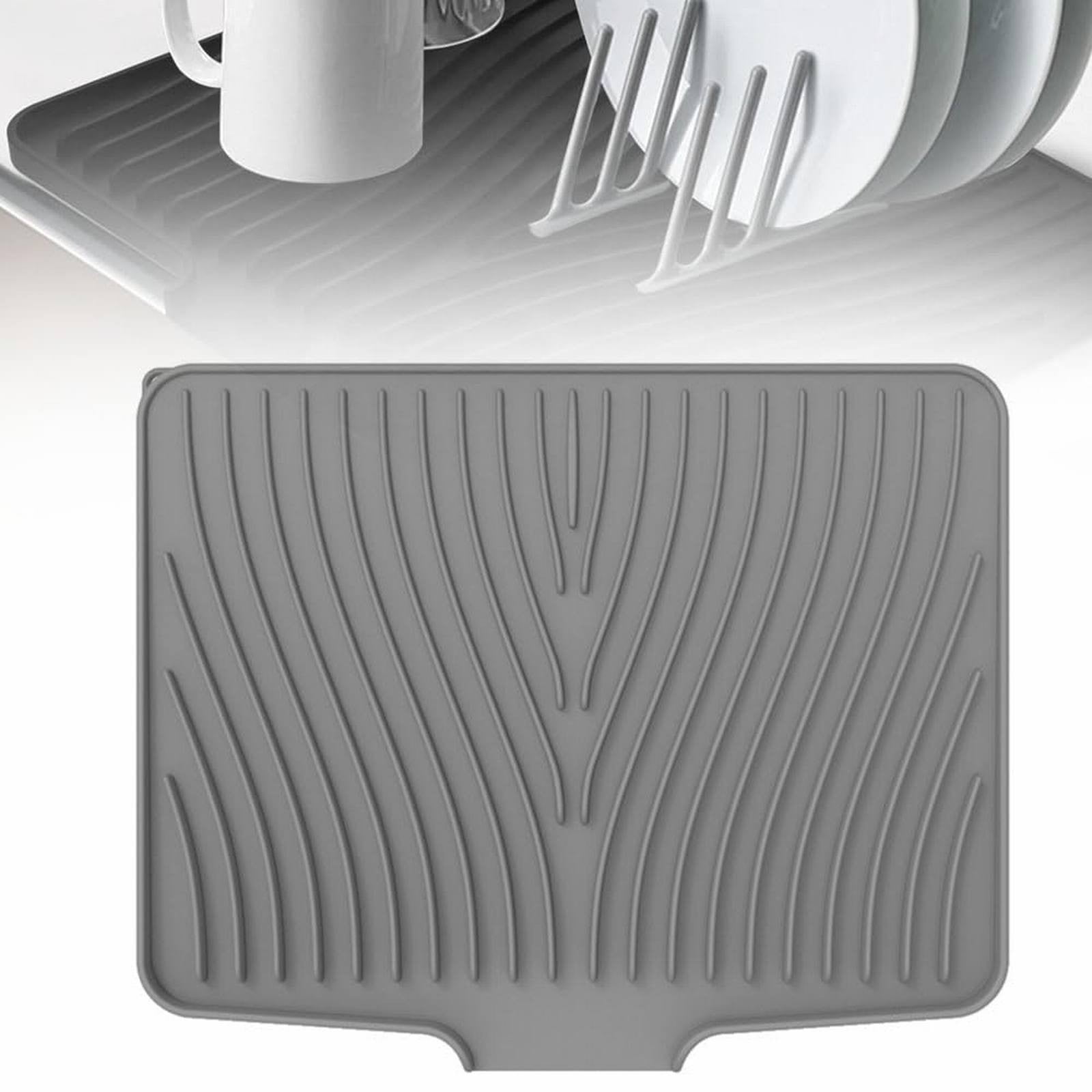 Clearance Drain Rack 2025 Upgrade Silicone Dish Drying Mat For Kitchen ...