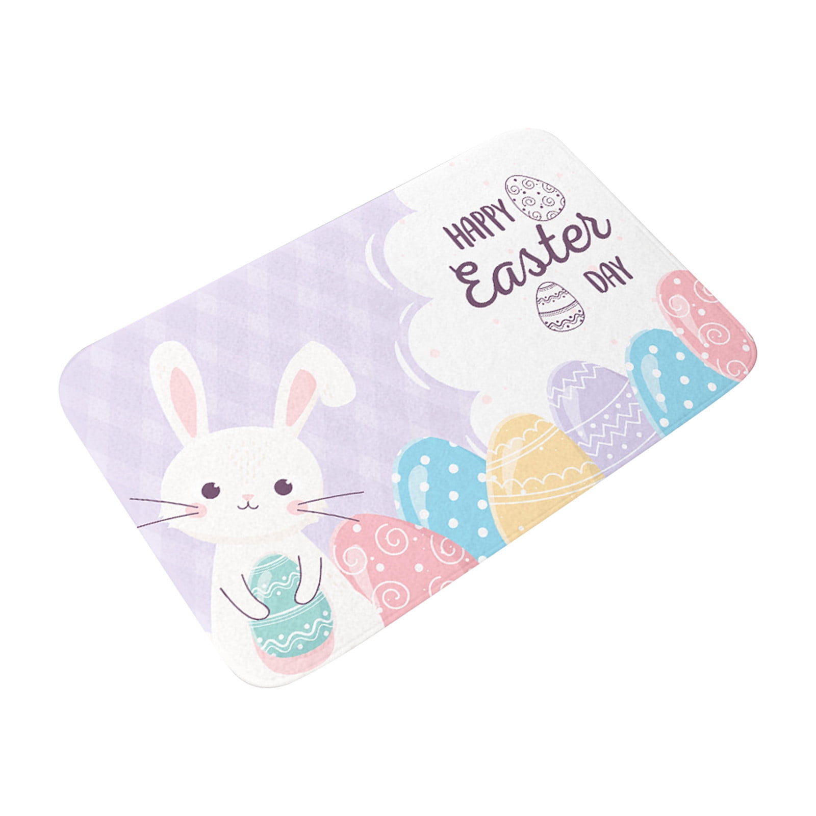 Clearance EGNMCR Easter Door Mat 16 X 24 Inch Easter Bunny Welcome ...