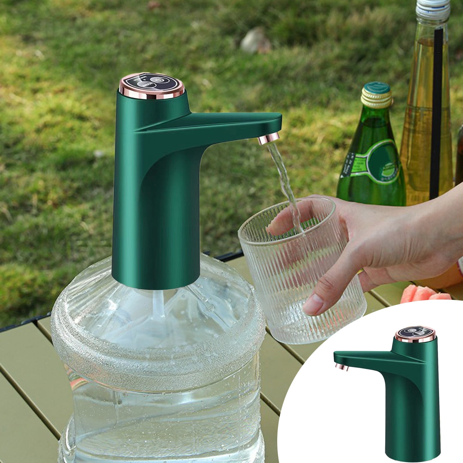 EGNMCR Portable Electric Water Bottle Pump Desktop Water Bottle ...