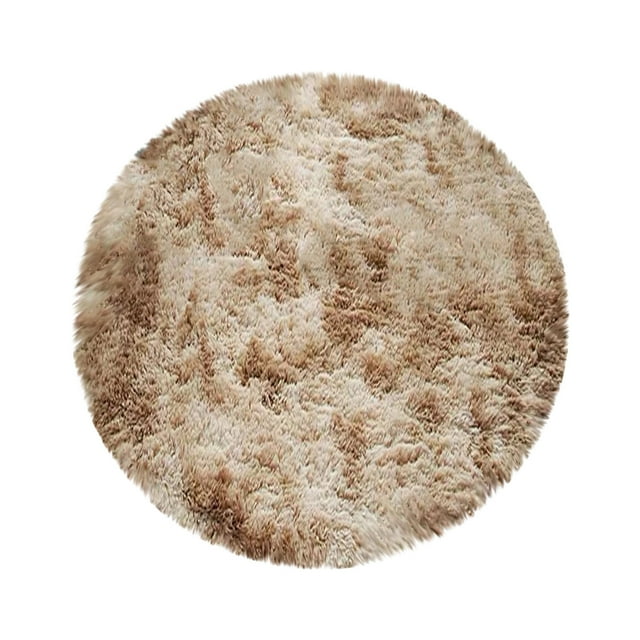Clearance！EQWLJWE 39 Inch Soft Round Rug for Bedroom Modern Fluffy ...
