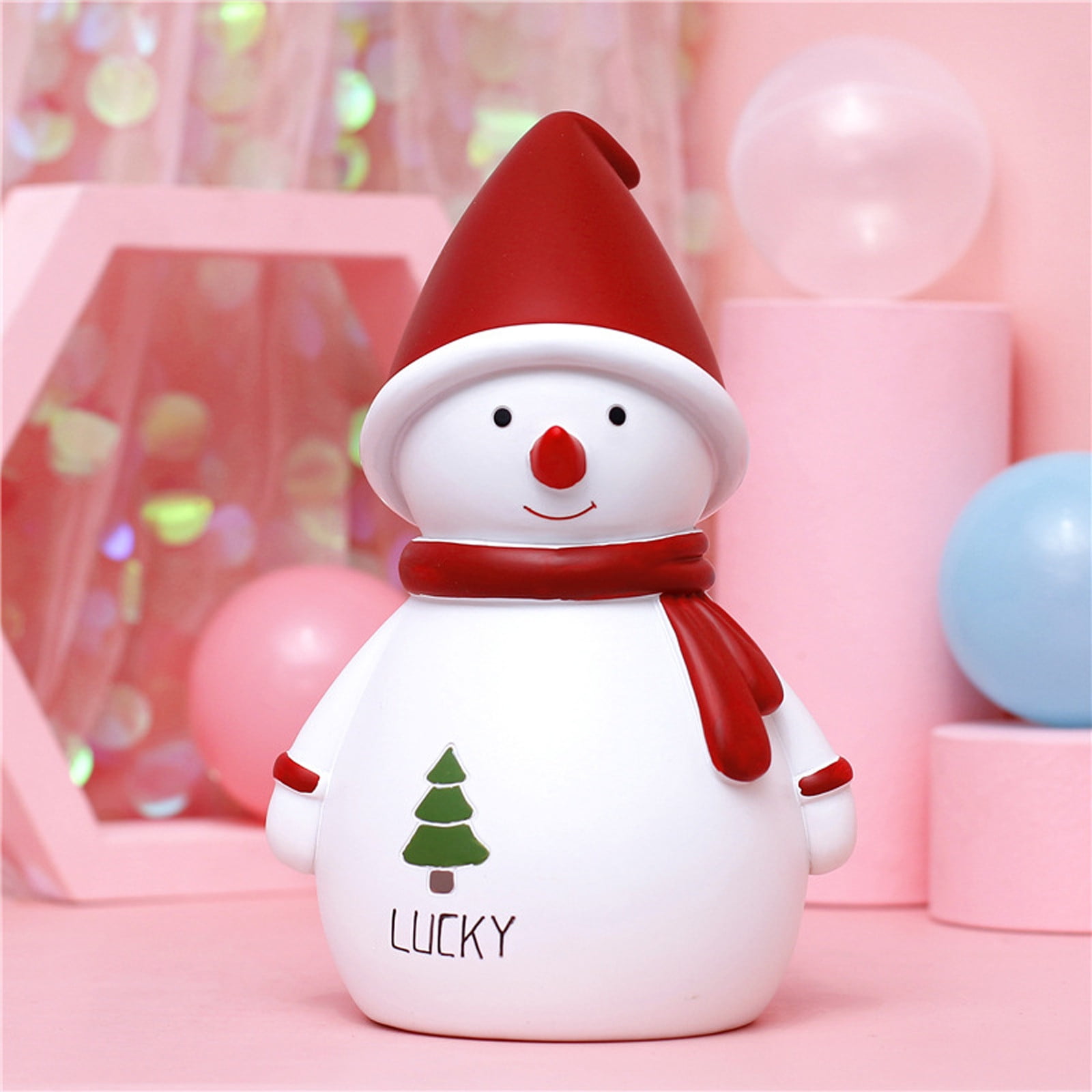 EQWLJWE Christmas Snowman Piggy Bank for Daycare Centerpiece - Walmart ...