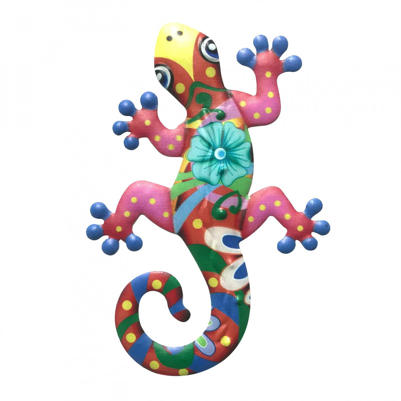 Clearance! EQWLJWE Metal Lizard Wall Decor Outdoor Indoor Metal Wall ...