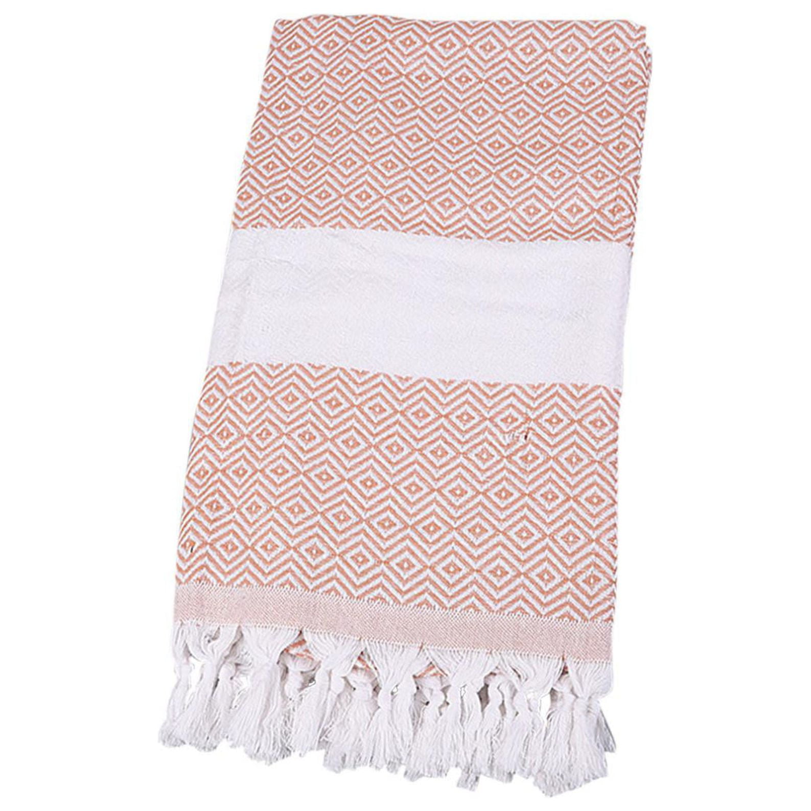 SDJMa Turkish Beach Towel (38 x 71) - Prewashed for Soft Feel, 100% ...