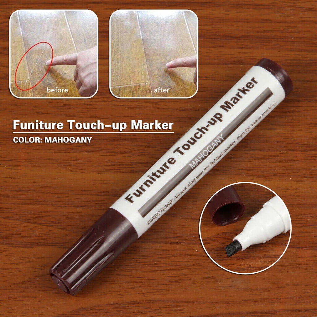 EQWLJWE Mahogany Wood Furniture Repair Pen, Scratch Filler & Remover ...