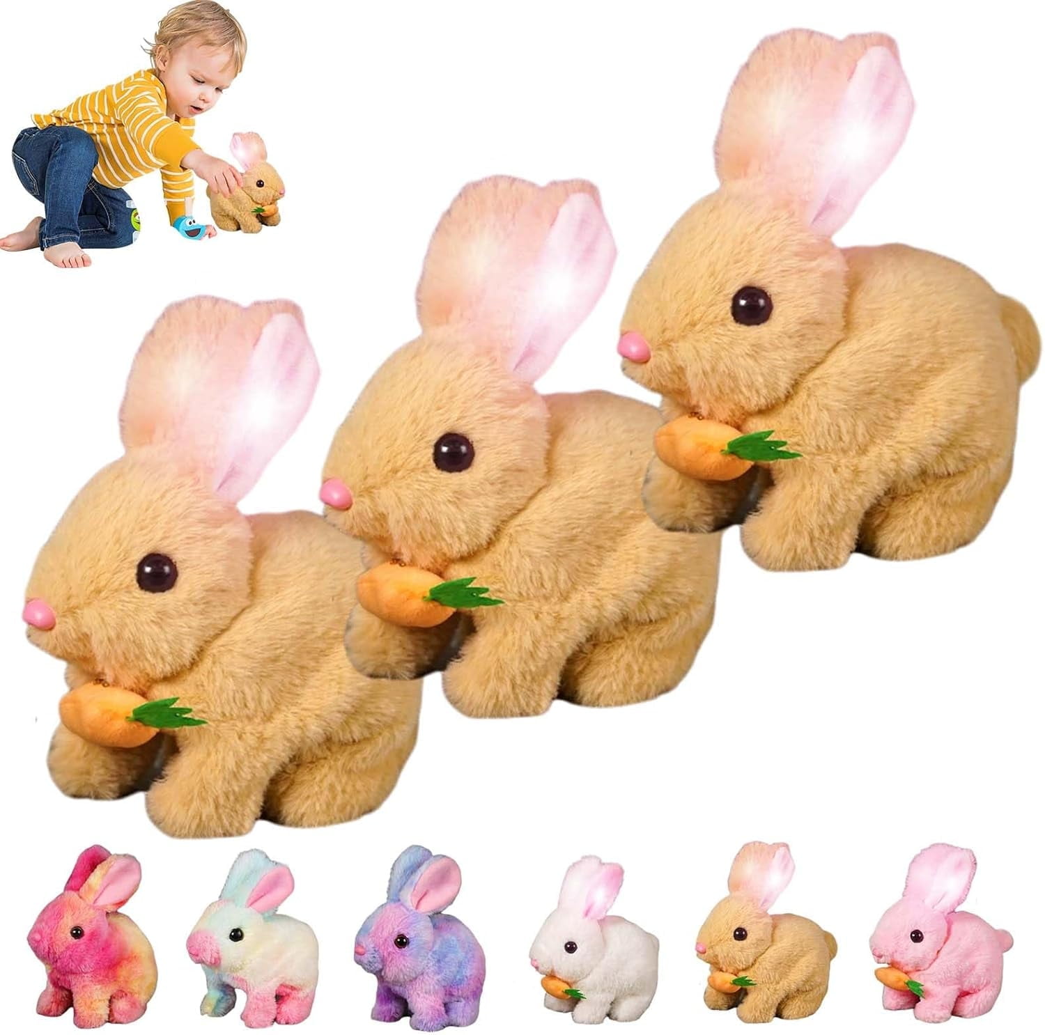 Clearance Easter Decoration Bunny - My Realistic Bunny Toy, Realistic ...