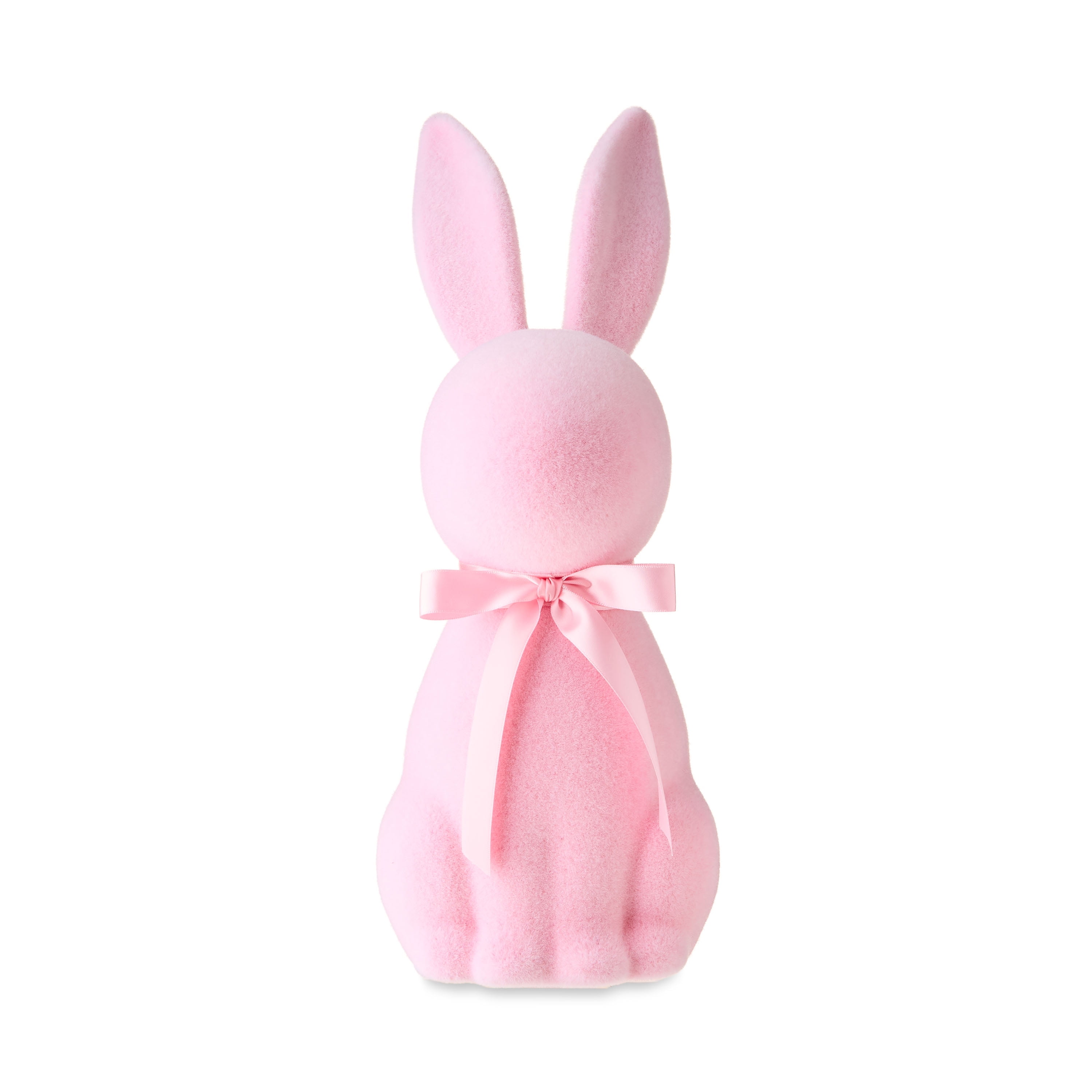 Clearance Easter Decoration Easter Flocked Pink Bunny Decor, 16 in, by ...