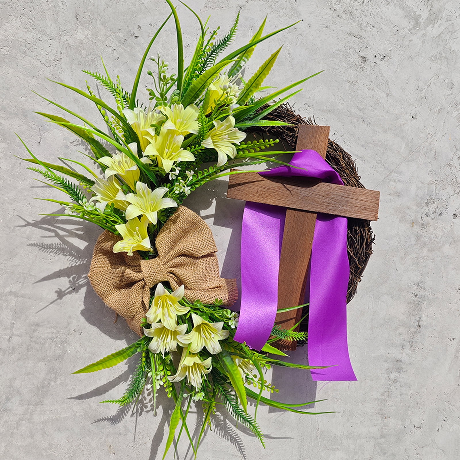 Clearance!!!Easter Wreaths for Front Door,Spring Wreath,Outdoor Easter ...