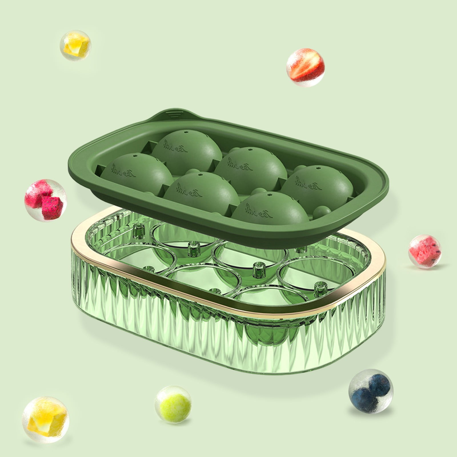 Clearance! Easy Release Box Household Food Grade Ice Ball Box Ice Grid ...