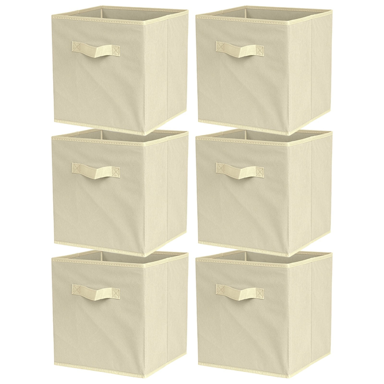 Clearance! Eeatig Storage Set of 6 Collapsible Fabric Cube Storage Bins ...