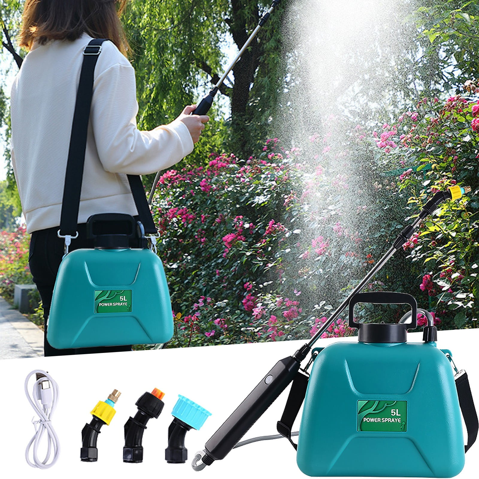 Clearance! Electric Garden Sprayer Battery Powered Sprayer 3 Spray ...
