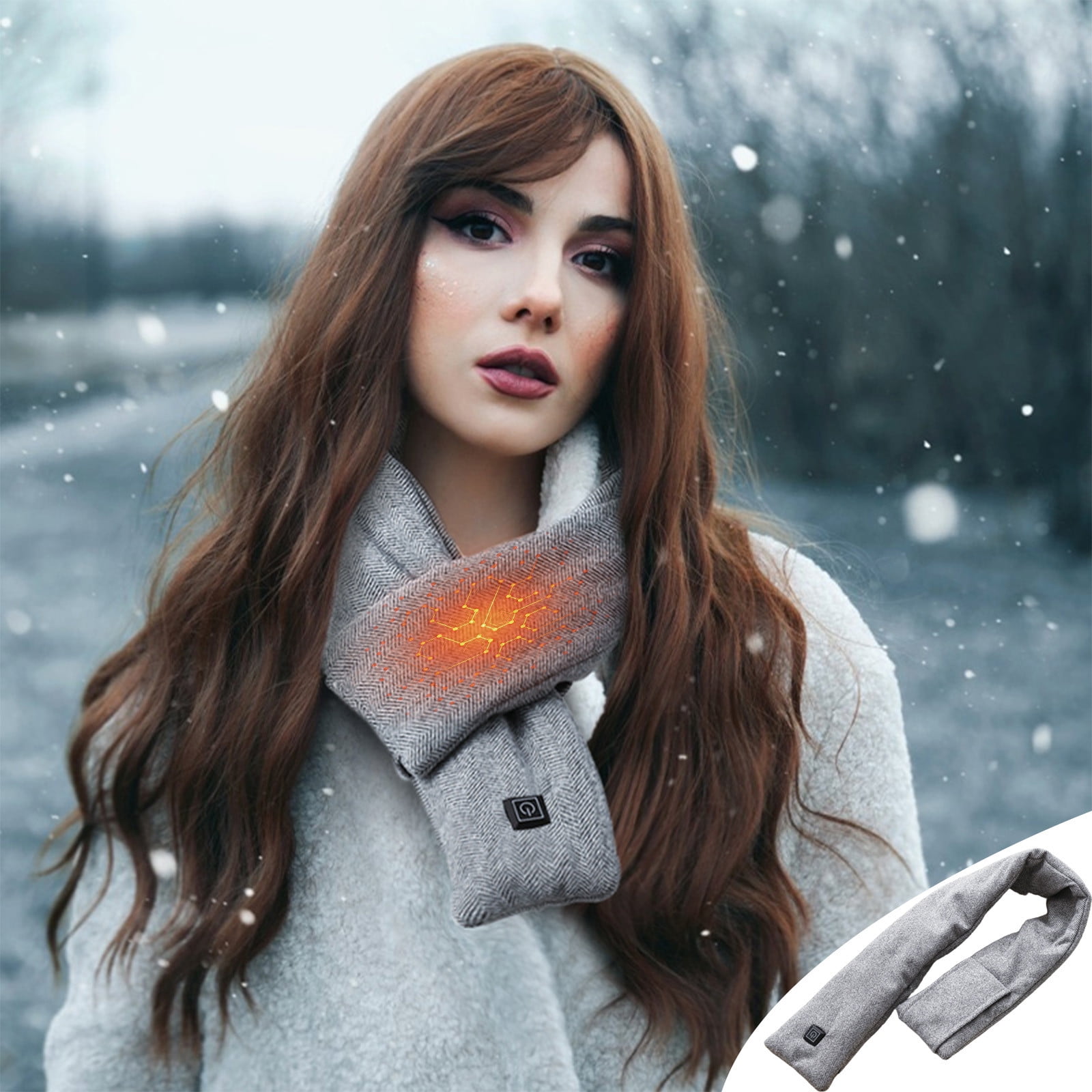 Savings Electric Heating Scarf for Women and Men,Neck Heated Scarf with ...