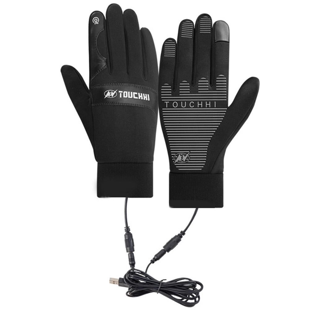 Clearance! Electric USB Heated Gloves Rechargeable Touch Screen ...