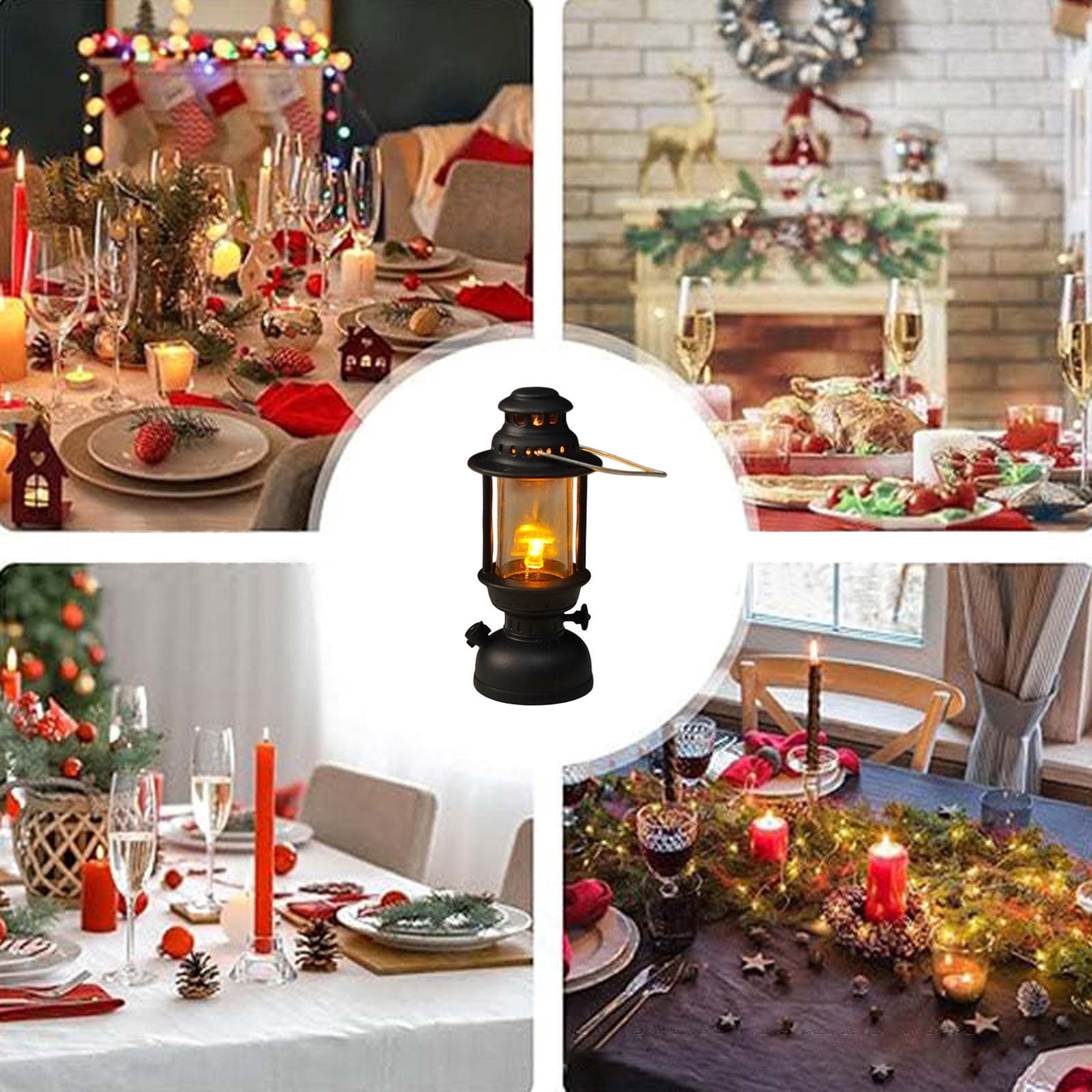 Electronic Candle Ambient Light Christmas Small Oil Lamp Mini Light ...
