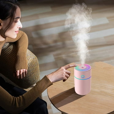 AWLYLNLL 600ml Desk Humidifiers, Quiet Operation, Night Light, Double ...