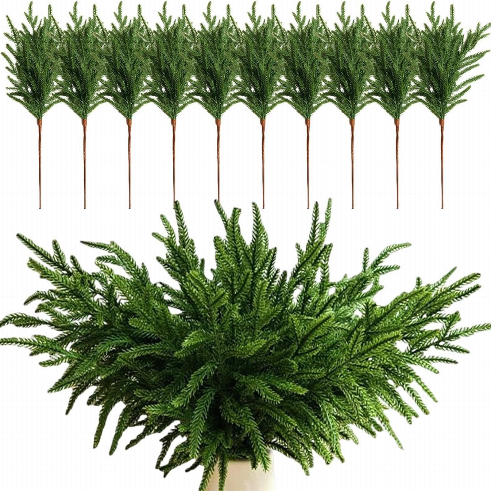 Clearance!Etsjal Artificial Topiary Cedar Trees Faux Pine Shrubs UV ...