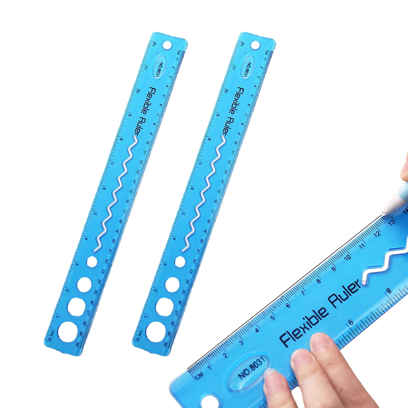 Clearance!Etsjal Scale Ruler,Plastic Ruler,Clear Rulers Scale Bendable ...