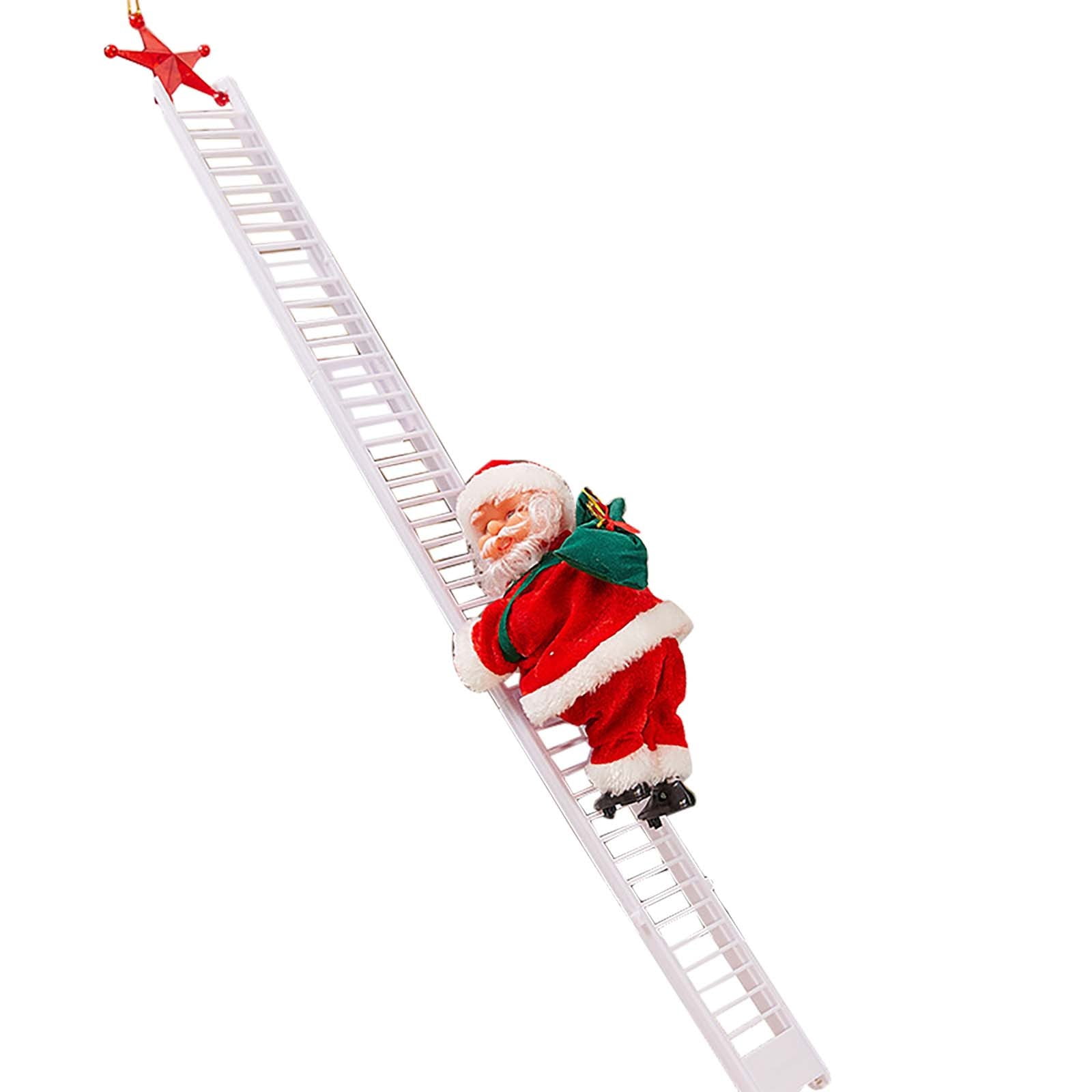 Clearance Event Christmas Climbing Santa Ladder Decoration Climbing ...