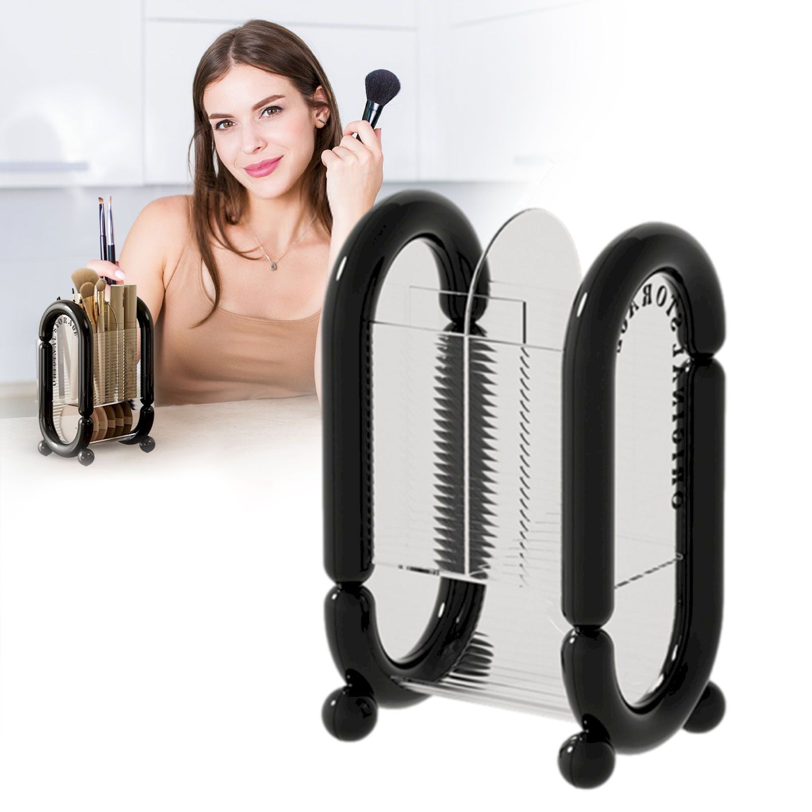 Clearance Ewgqwb Home Textile Storage Makeup Brush Organizer Tub Cute ...