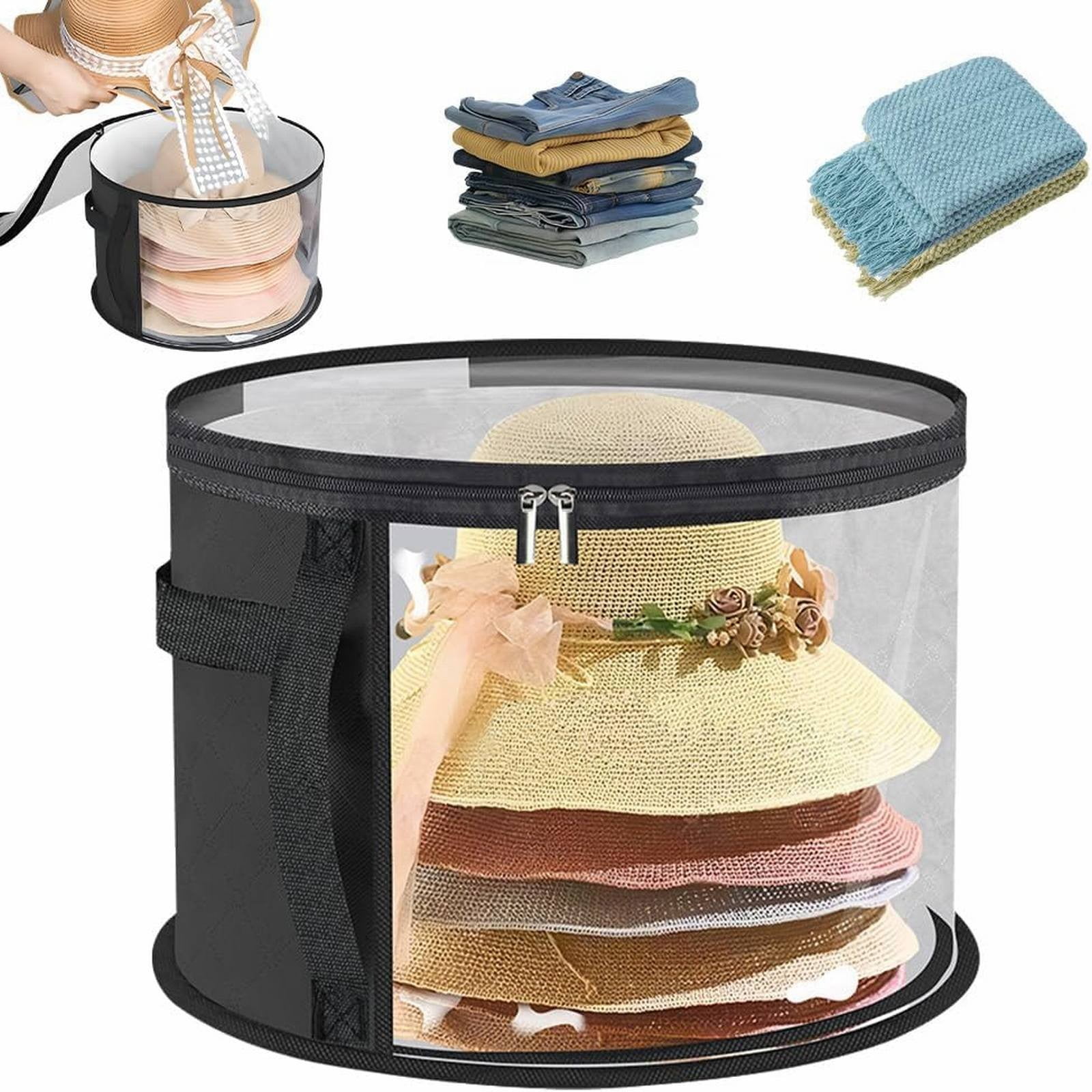 Clearance Ewgqwb Home Textile Storage Oversized Clear Hat Box Storage Bag For Women 2025 Upgrade ...