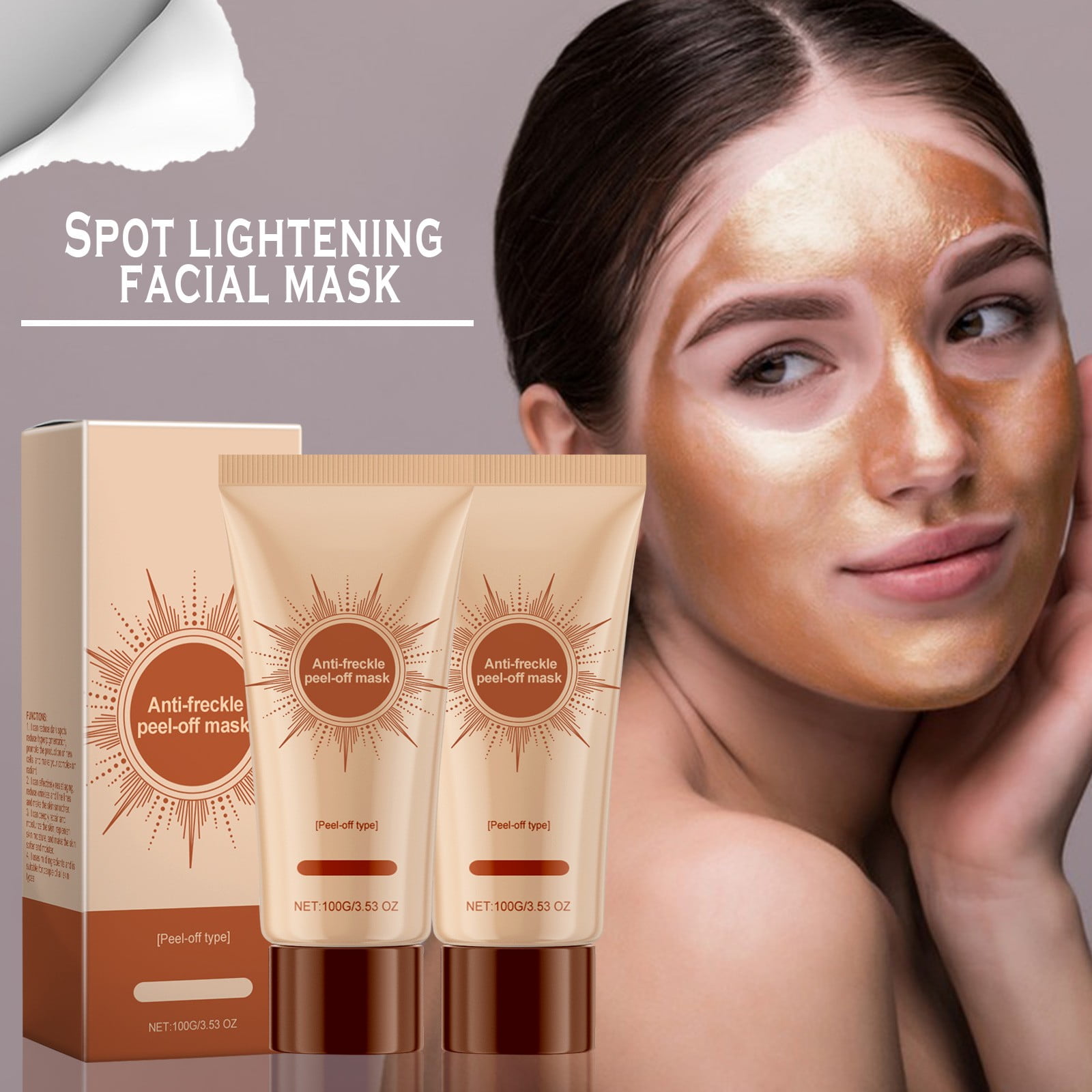 Clearance! Facial Spots Peel Off Mask Mask Lightening Whitening and ...