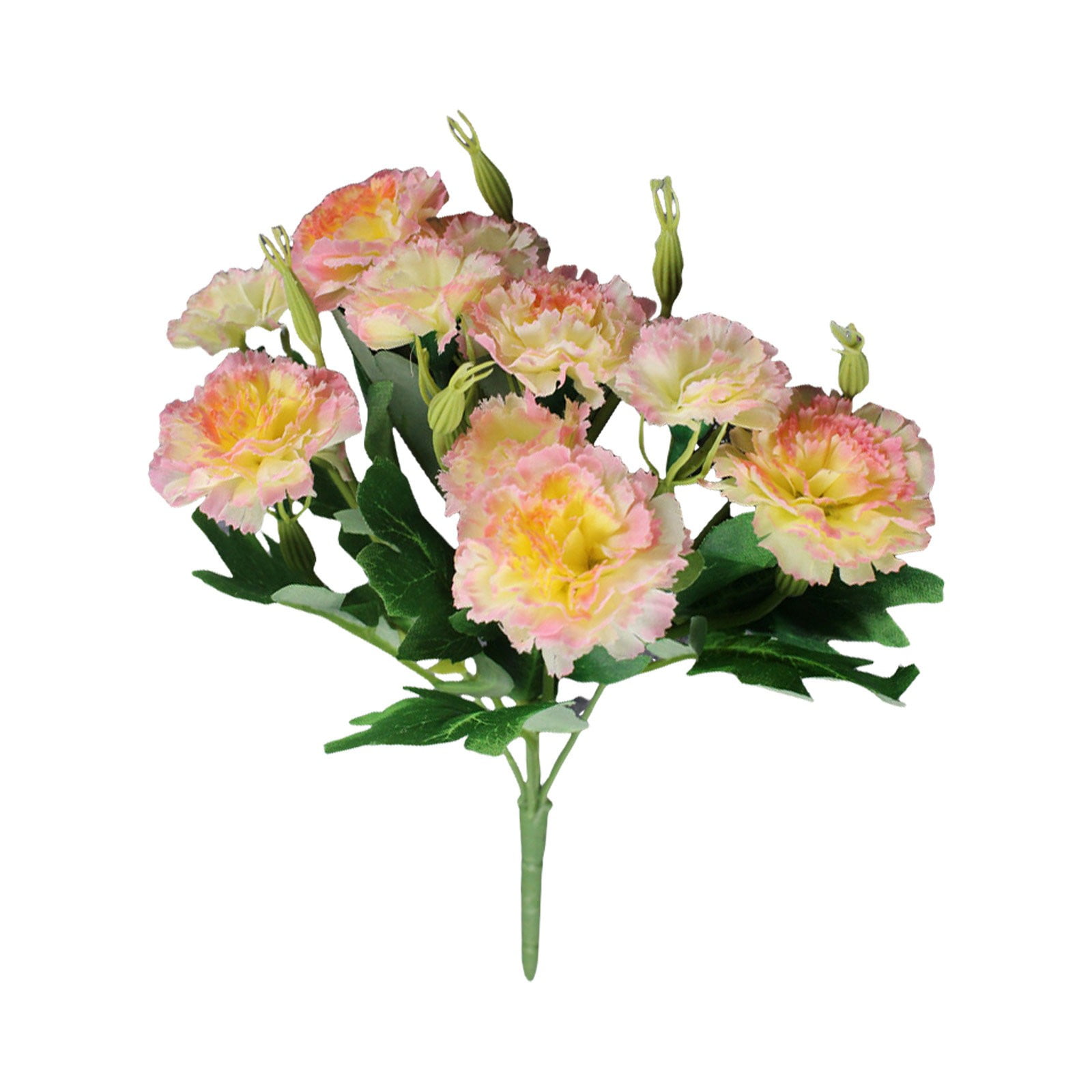 Clearance Fast Delivery 10 Head Artificial Silk Fowers Carnation Bunch ...