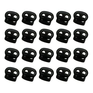 10 Pack - Premium Single Hole Cord Locks - Small Round Plastic Pop ...