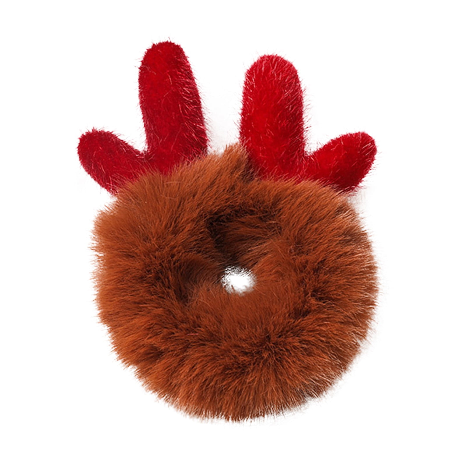 Clearance!Fdelink Hair Ring Clearance Christmas Cartoon Fluffy Red Hair ...