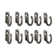 Mainstays, Double-Hook White Hoop Coat Hook, Mounting Hardware Included ...
