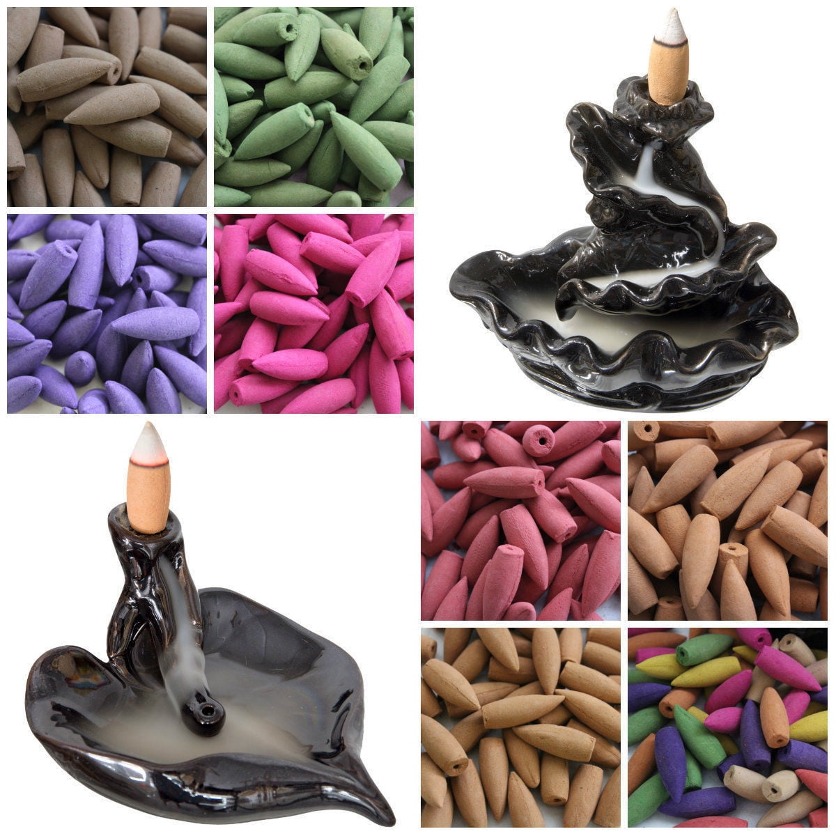 Clearance! Feinib 40/Pack Tower Bullet Hollow Incense Cones 40X Home ...