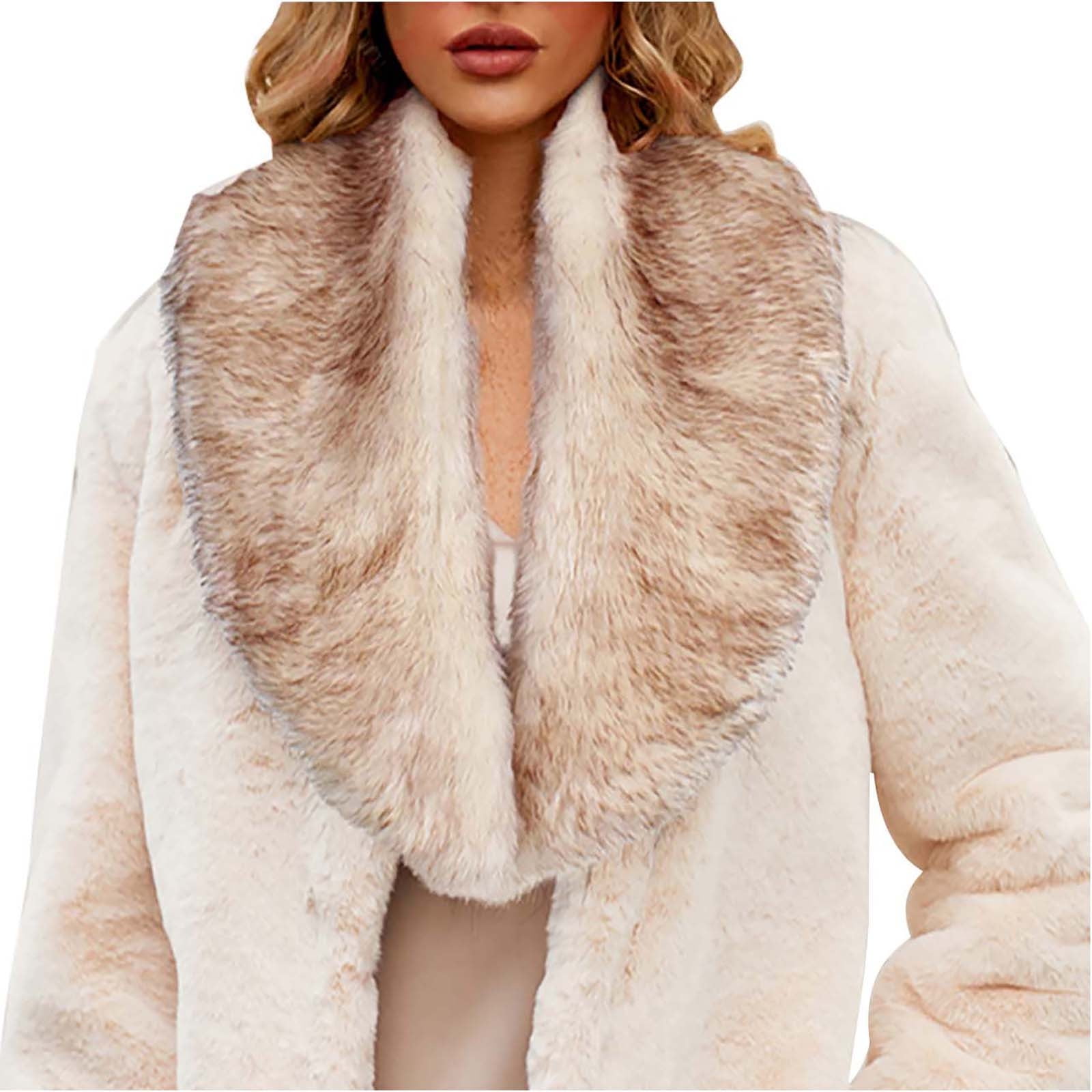 Clearance! Feledorashia Womens Scarves Luxurious Party Wedding Faux Fur ...