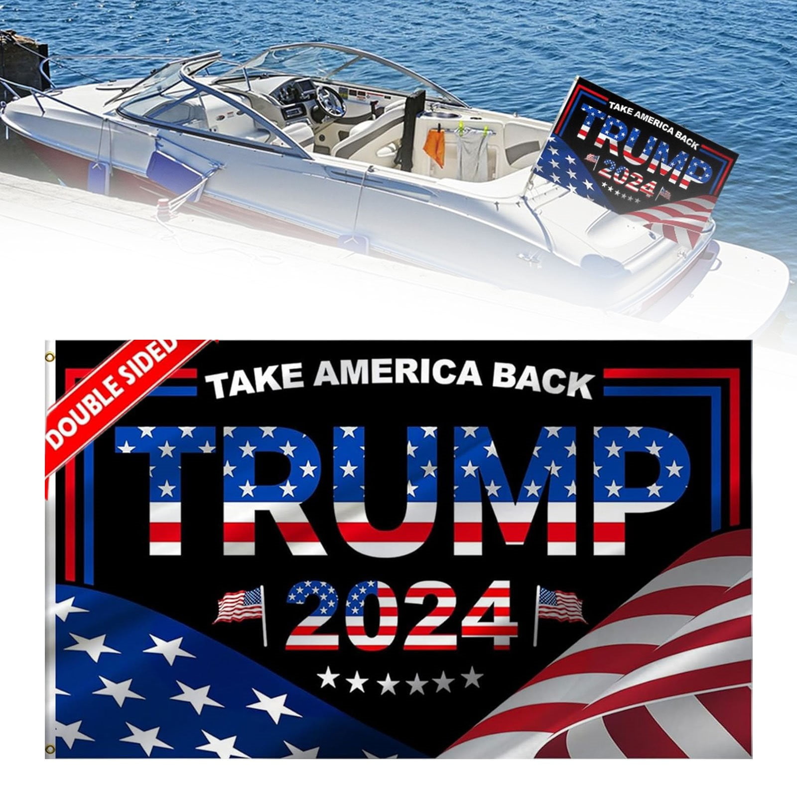 Clearance！Fimeskey US Election Campaign Flag 90 * 150 US Campaign Flag ...