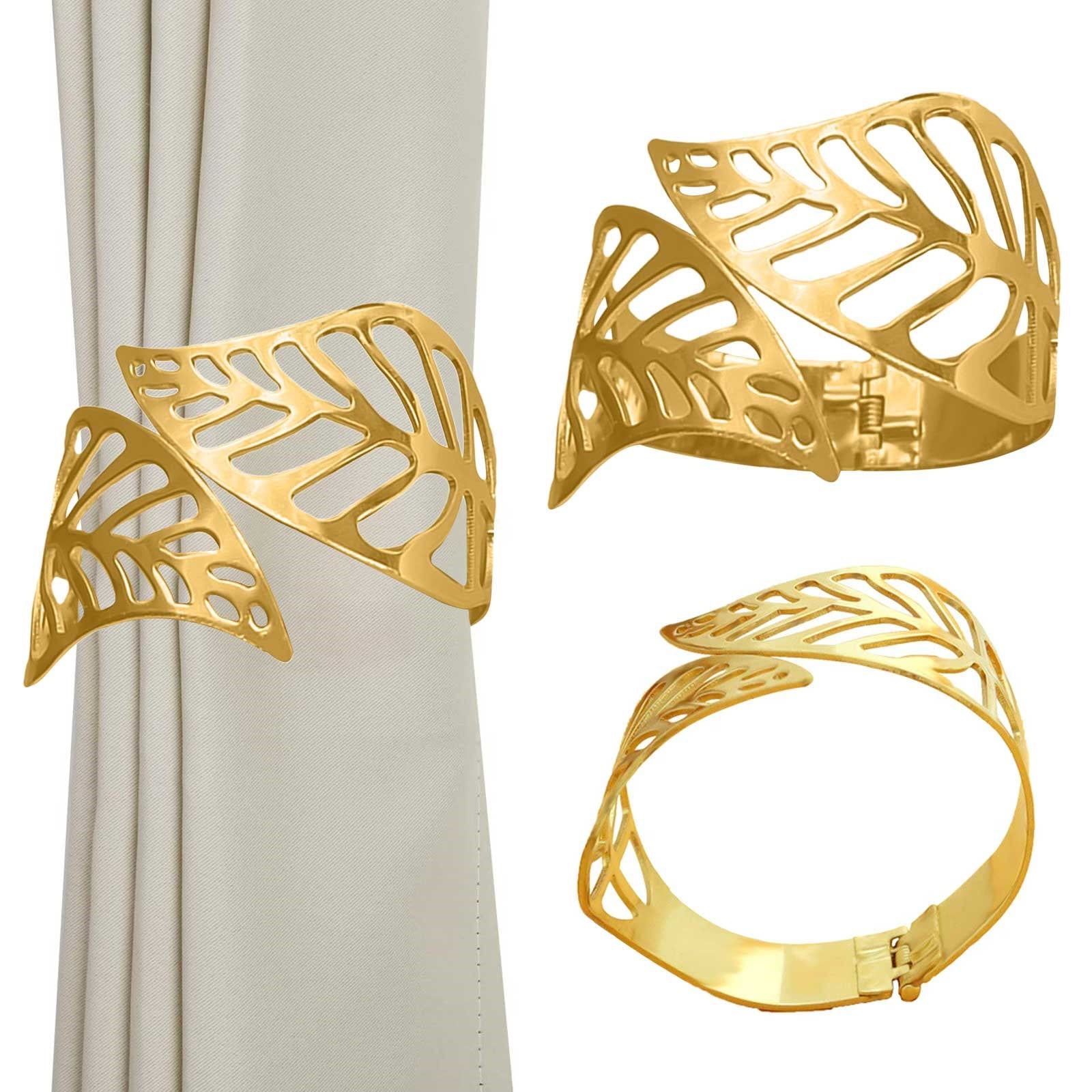 Clearance Fixed clip under $5,Leaves Shaped Drape Tiebacks Hooks Drape ...