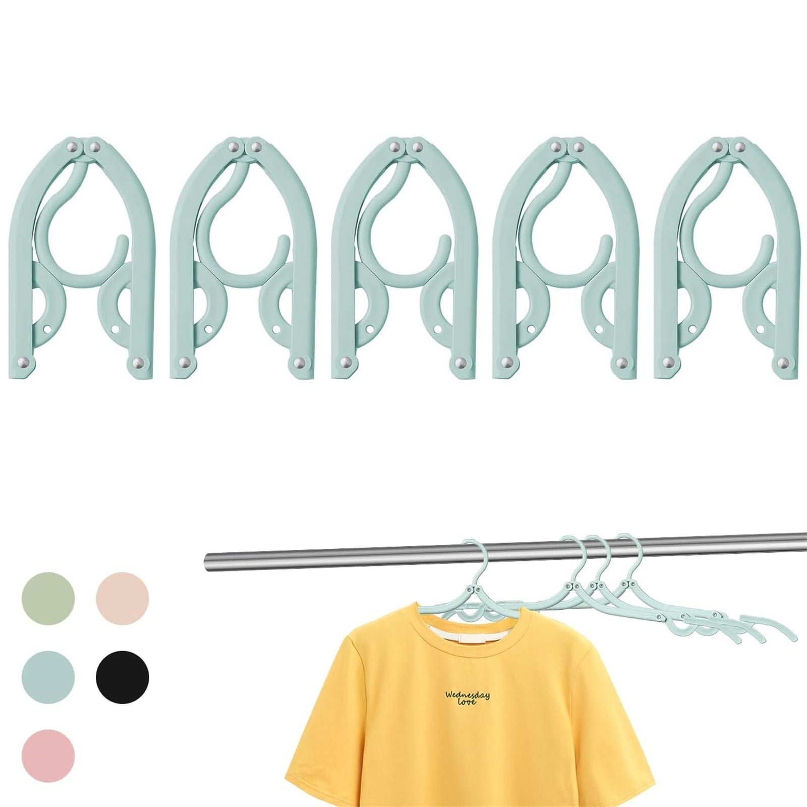 Clearance Folding hanger under $5,5Pcs Travel Foldable Hangers Update ...