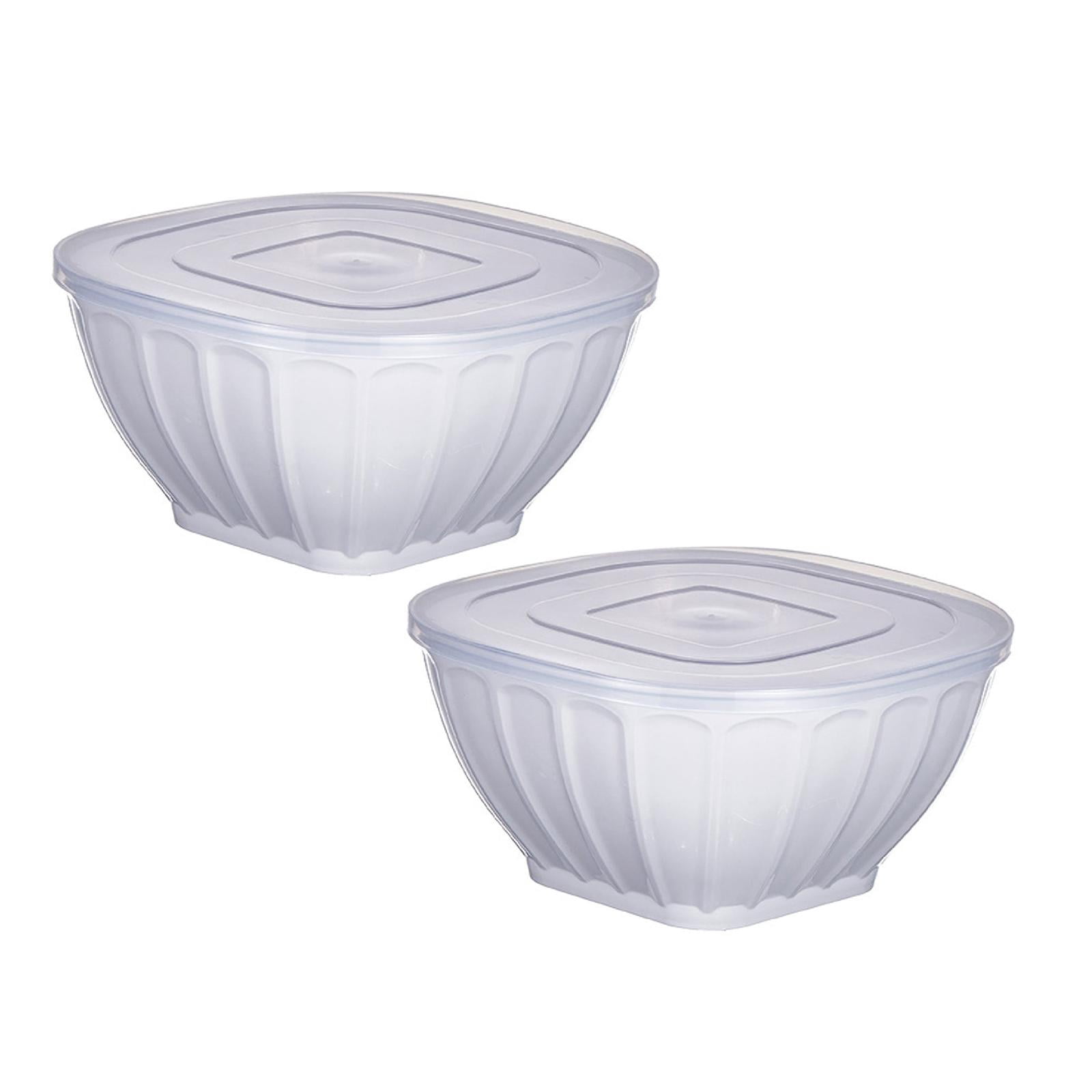 Clearance Food Storage under $20 Stackable Square Plastic Bowl With Lid ...