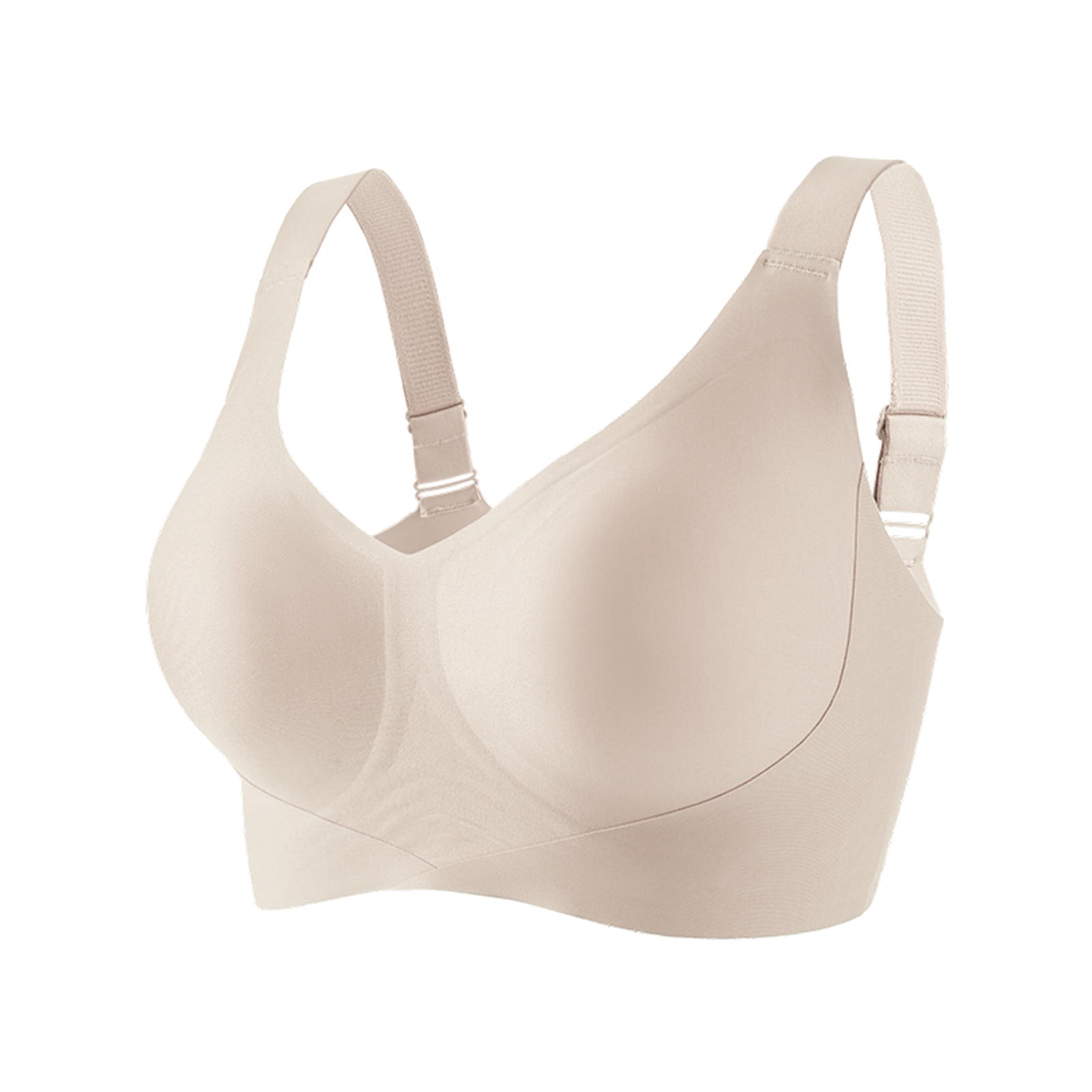 Full Coverage Wireless Bras Women No Show Everyday TShirt Bra Soft ...