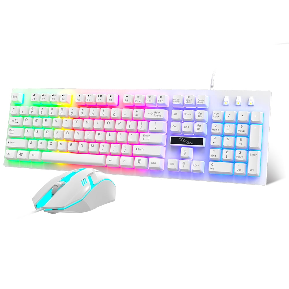 Clearance! Gaming Keyboard USB Wired Floating Keyboard with Mouse ...