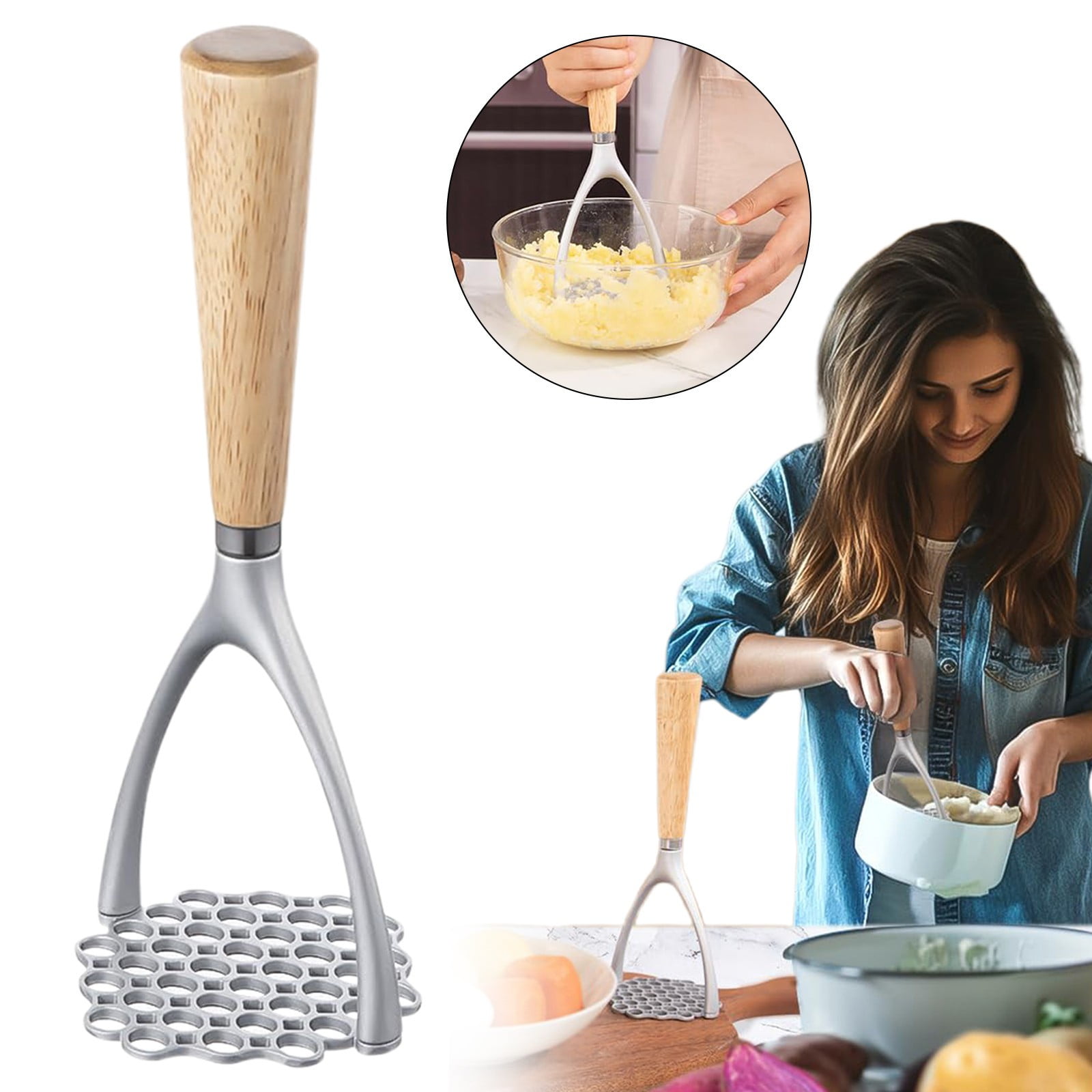 Clearance Garlic Press under $6 Aluminum Alloy And Manual Potato Masher ...