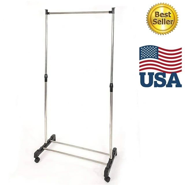 Clearance! Garment Rack Free-standing Clothes Rack Horizontal ...