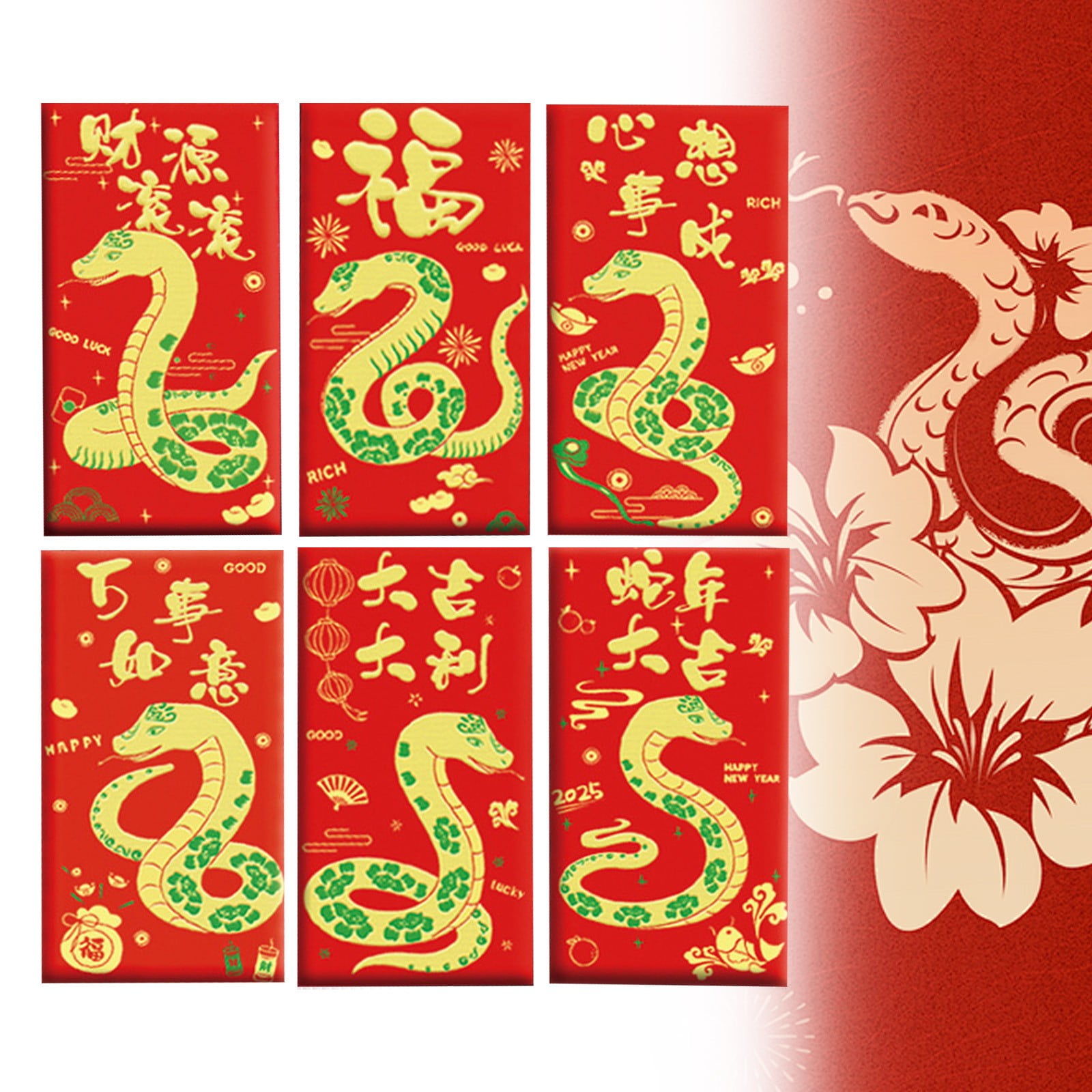 Clearance！ Gbayxj 6pcs Red Envelopes Chinese New Year Envelopes for ...