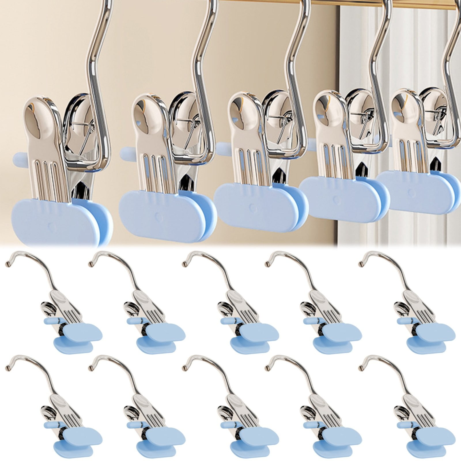 Clearance！ Gbayxj Anti Clip Saving Clothespin Hat Pants Storage Hanging ...