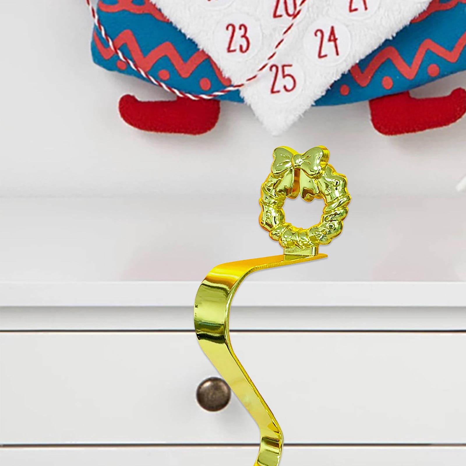 Christmas Stocking Hanger Stainless Stocking Hook Christmas Ornaments ...